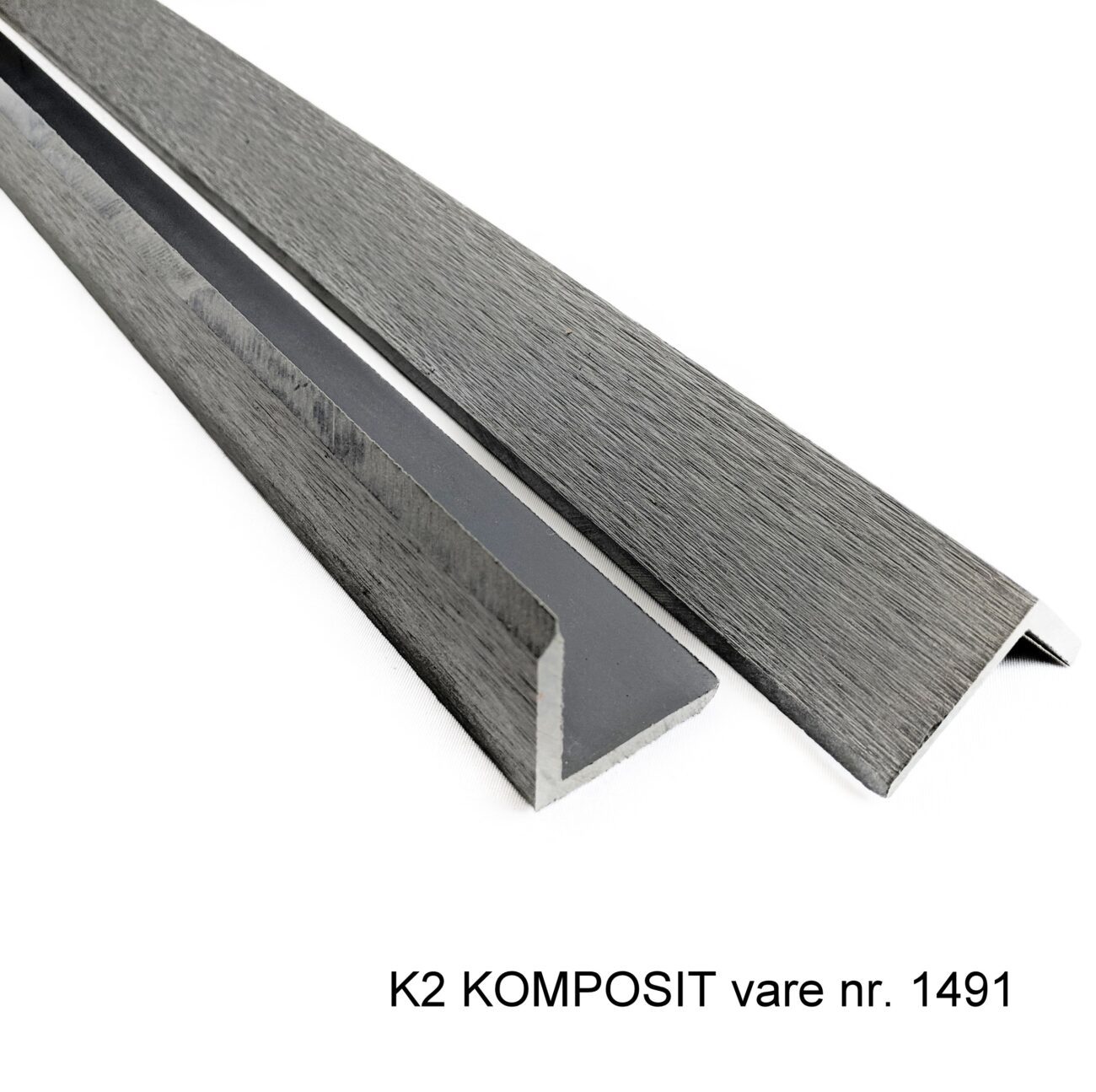K2 KOMPOSIT vinkelliste betongrå S 40x40x2220 mm - K2 Komposit