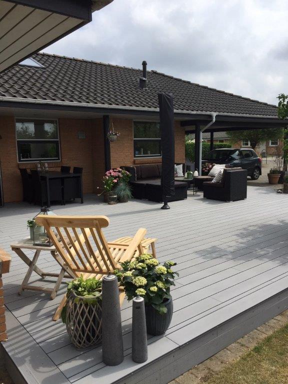 58 – Kompositterrasse, betongrå - K2 Komposit