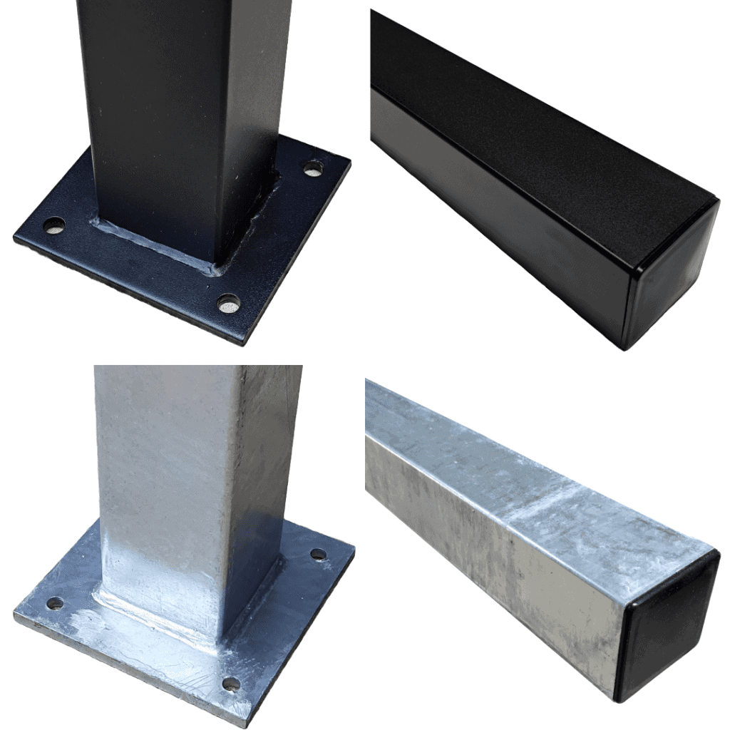 Stolper til hegn | Køb stålstolper til hegn hos K2 Komposit