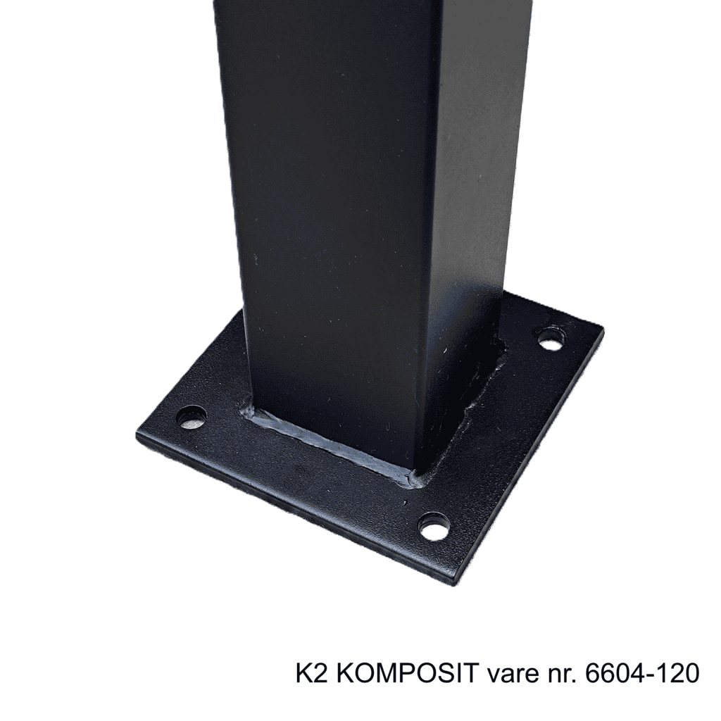 K2 KOMPOSIT vinkelliste gråsort S 40x40x2220 mm - K2 Komposit